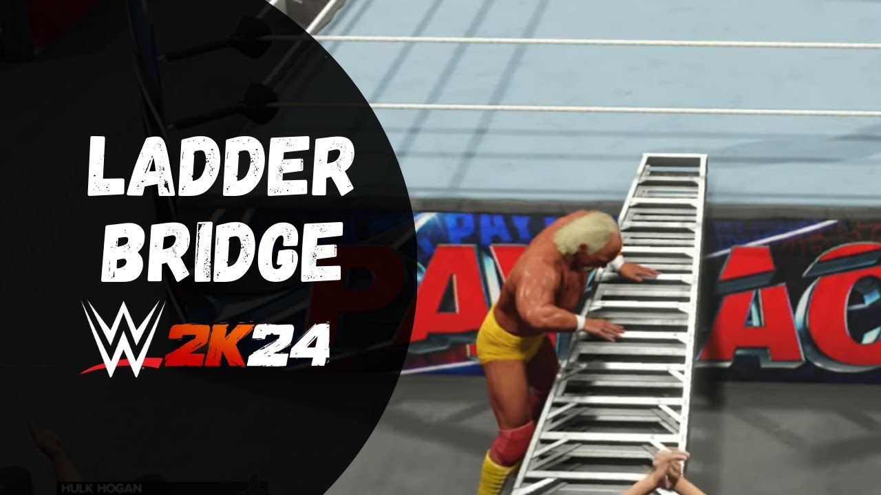 How to Set up a Ladder Bridge in WWE 2k24 (Xbox, Playstation, PC) - YouTube