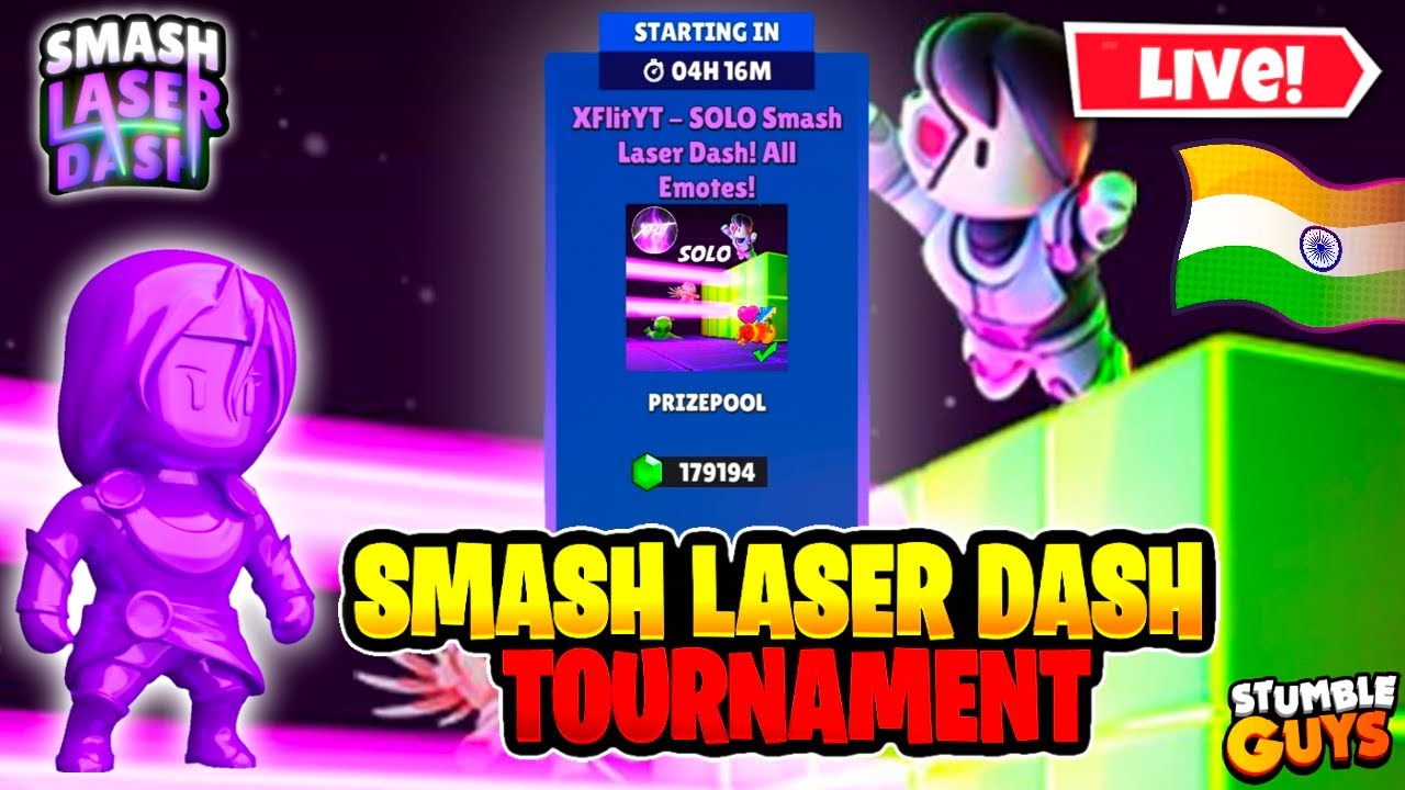 XFlit Solo Smash Laser Dash Tournament Live | New Laser Dash Tournament ...