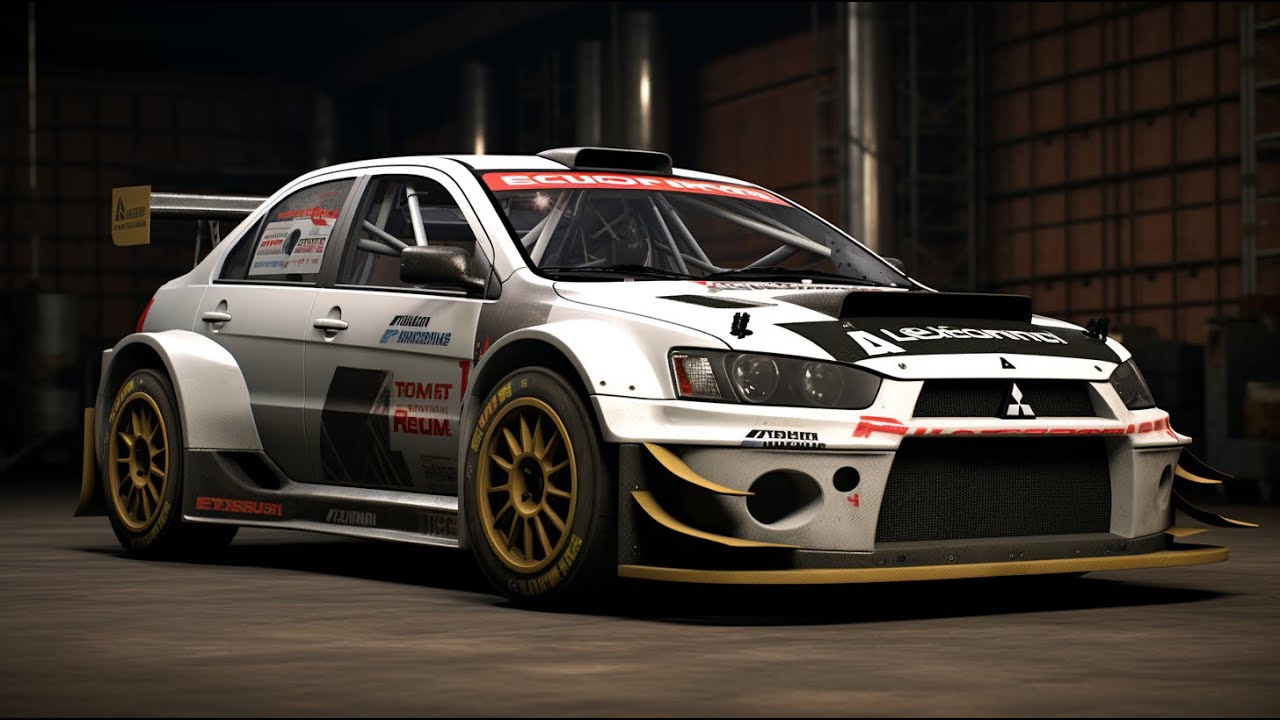 Mitsubishi Lancer in Rally Style AI Created - YouTube
