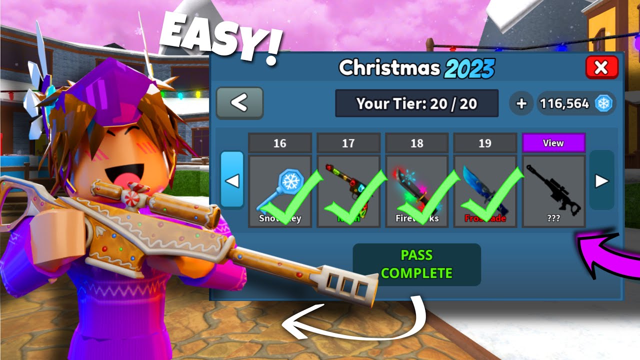 How To Grind SNOWTOKENS *FAST* in ROBLOX MM2.. ️ (Murder Mystery 2 ...