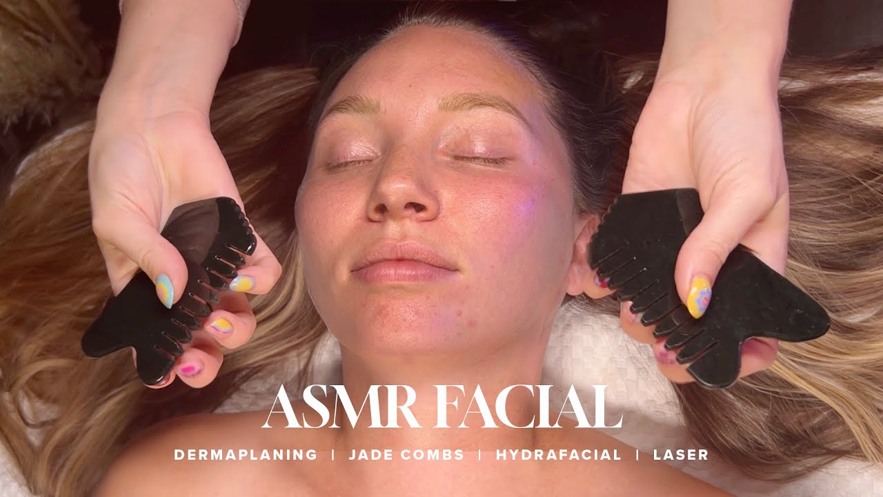 ASMR FACIAL | Crystal Healing For Your Skin | Ultimate Relaxation - YouTube