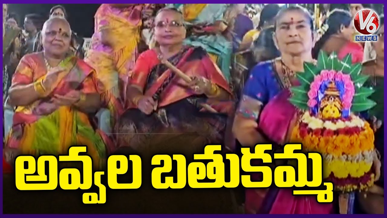 Old Women Participated In Bathukamma Celebrations In jammikunta | V6 ...