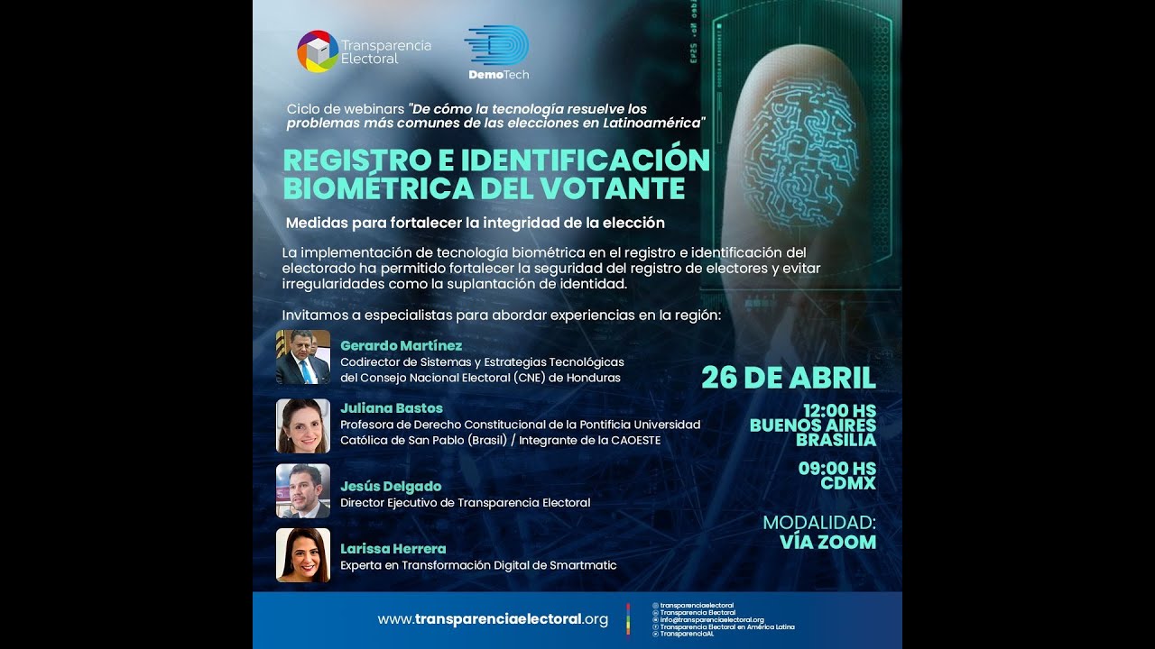 Video registro e identificación biométrica - YouTube