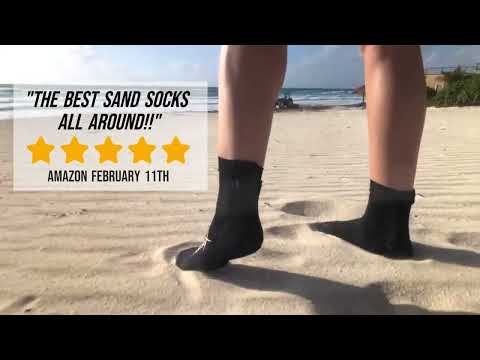 ShocSox Sand Socks For Beach Volleyball and Sand Soccer Reviews - YouTube