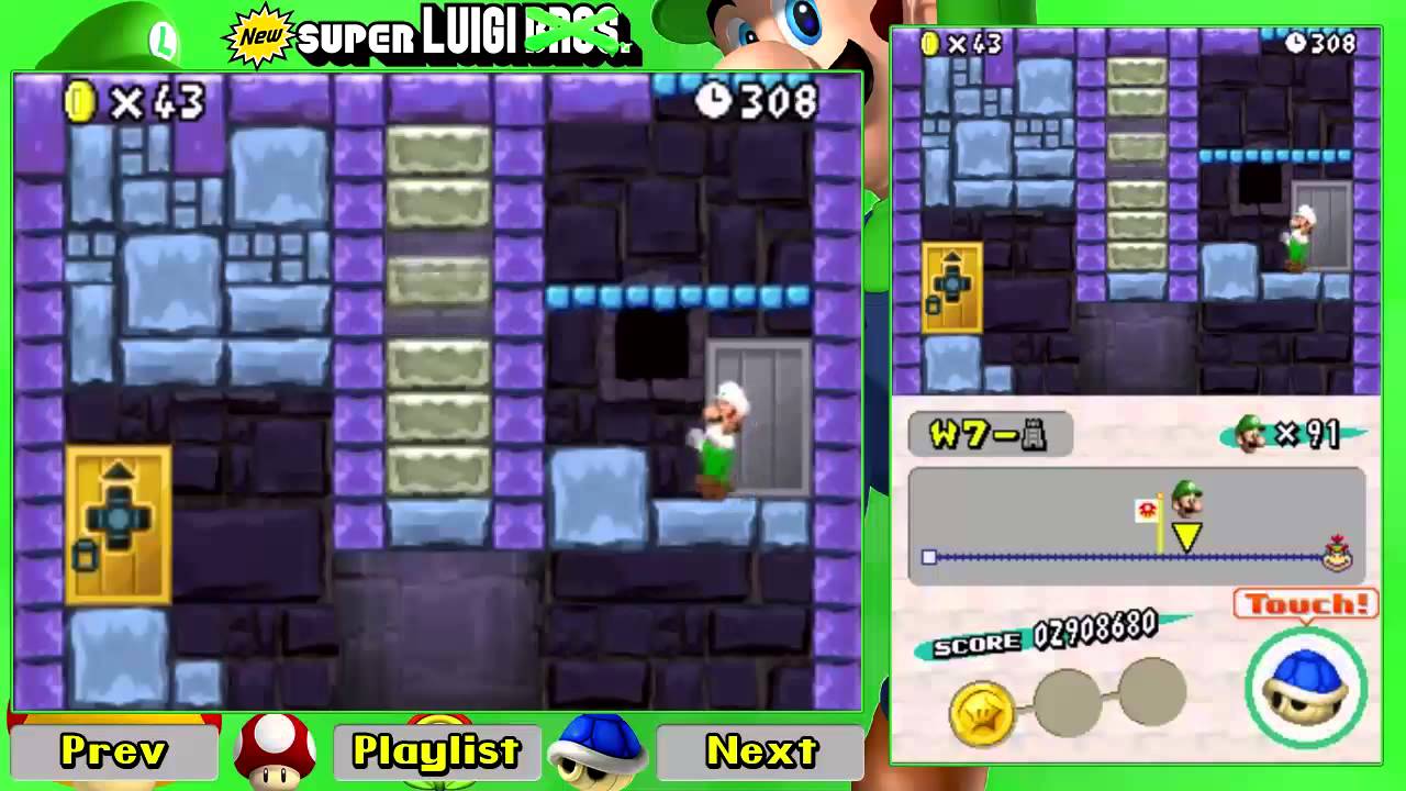 Let's Play New Super Mario Bros. (DS) [Luigi] - Episode 18 - Wiggle ...