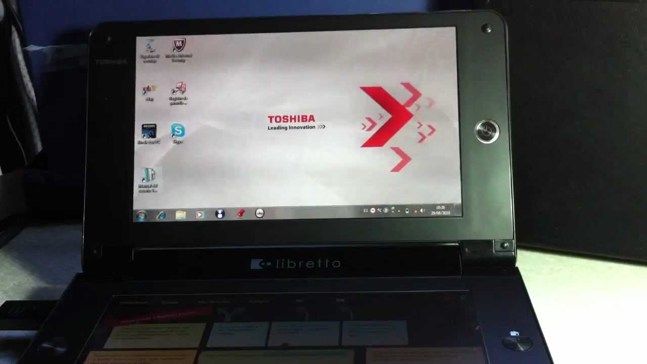 Toshiba Libretto W100 Dual Screen Ultrabook Pc Unboxing & First ...