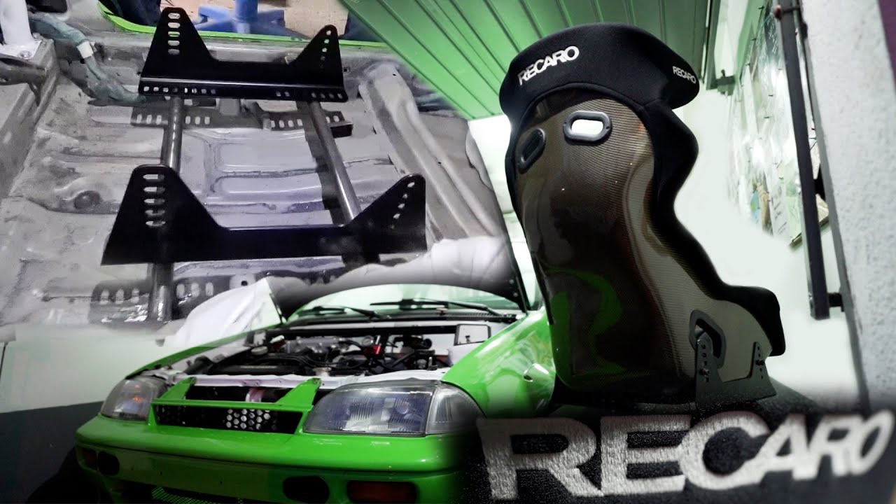 Recaro Carbon-Kevlar racing seat & Weld-in seat rails | Suzuki Swift ...