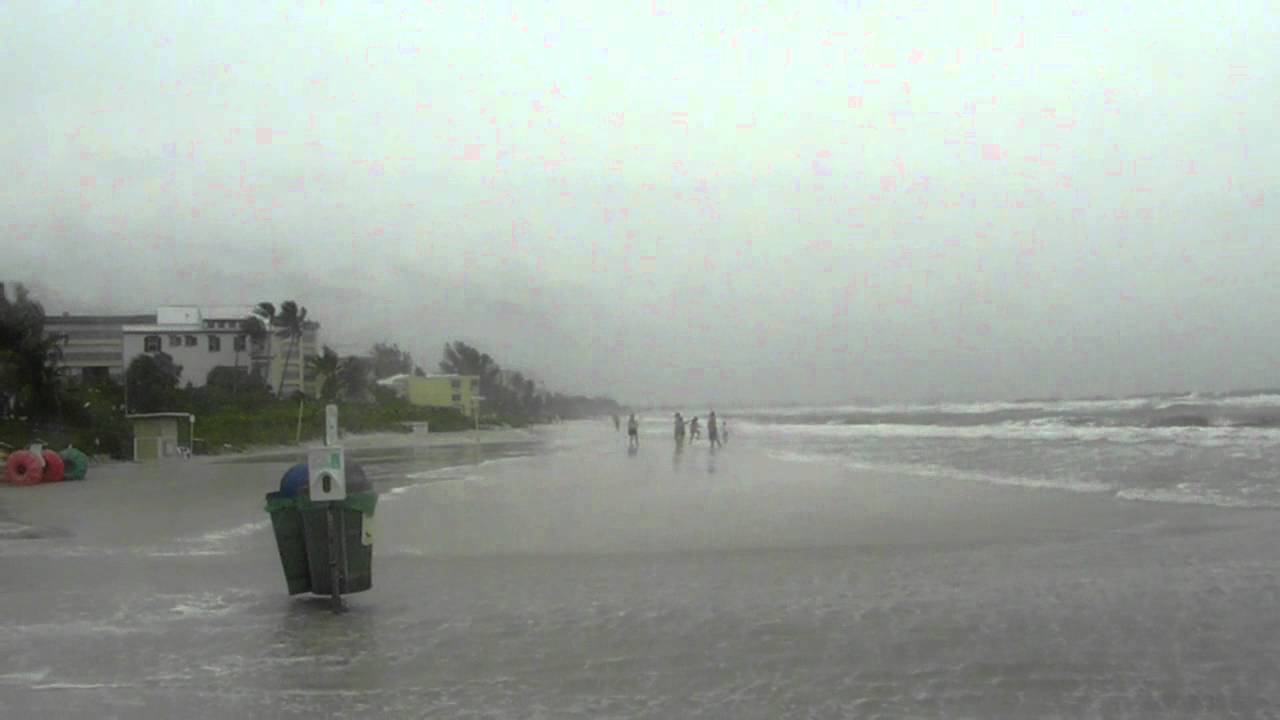 S.W. Florida Fort Myers Beach June 24th 2012 Tropical storm Debby - YouTube