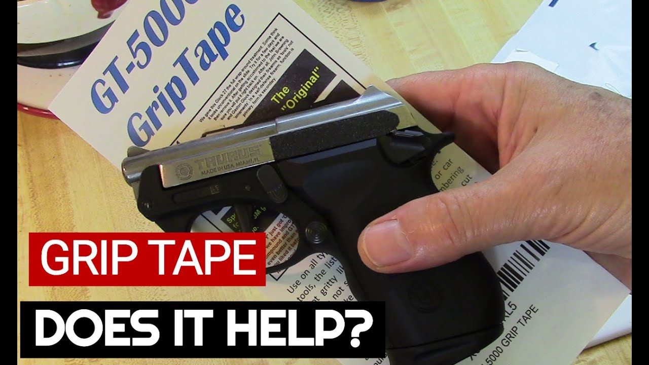 Adding grip tape to a pistol-does it help? - YouTube