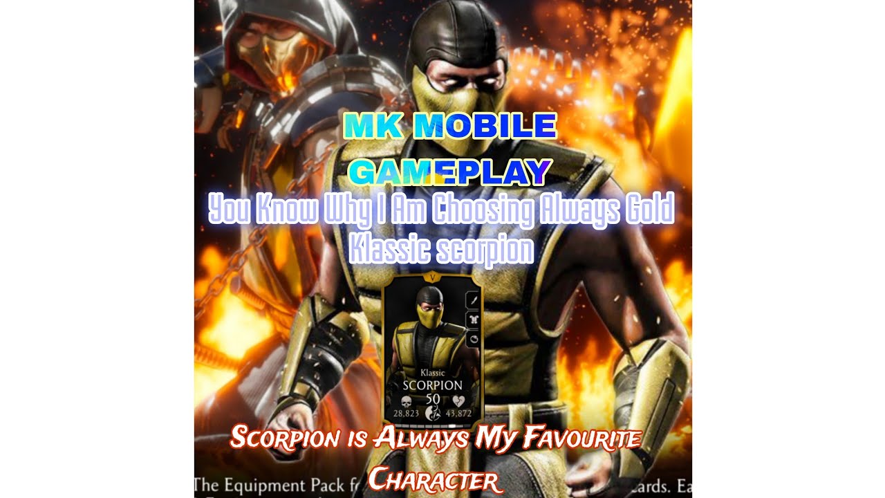 Mk1 | Mk mobile souls GOLD KLASSIC SCORPION | @Gamer_1009-td7go - YouTube
