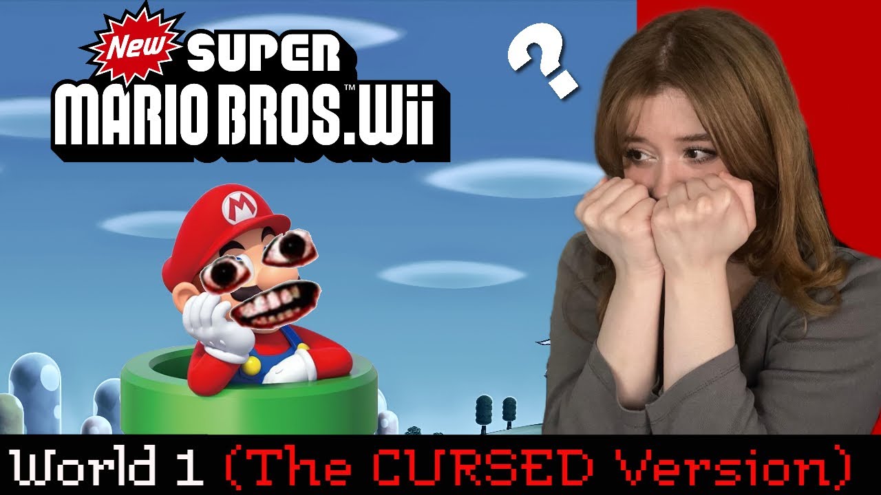 playing SUPER MARIO BROS WII (world 1) 🩸 THE CURSED VERSION 🩸 - YouTube