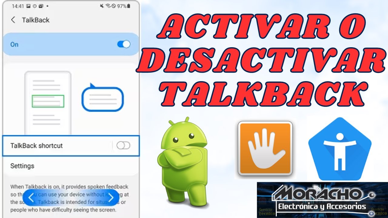 Activar o Desactivar el Asistente de Voz Talkback en Android - YouTube