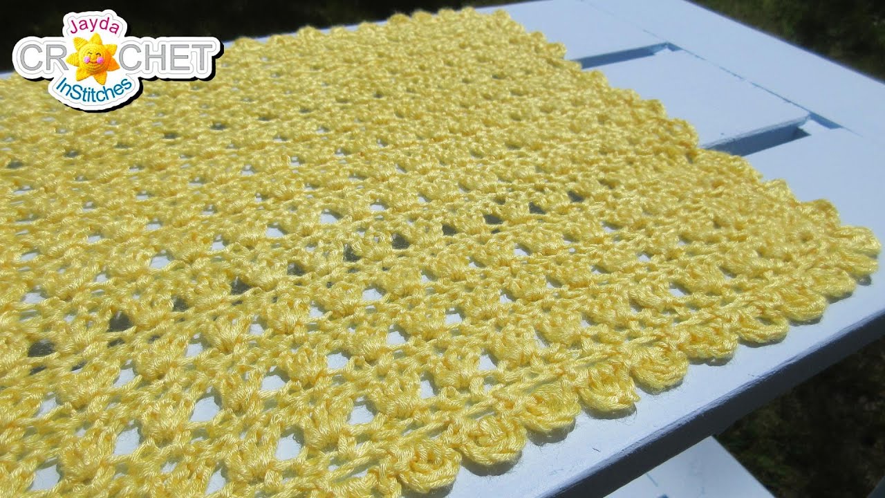 Sweet Little Shelf Liner Crochet Tutorial - Easy Primrose Stitch - YouTube