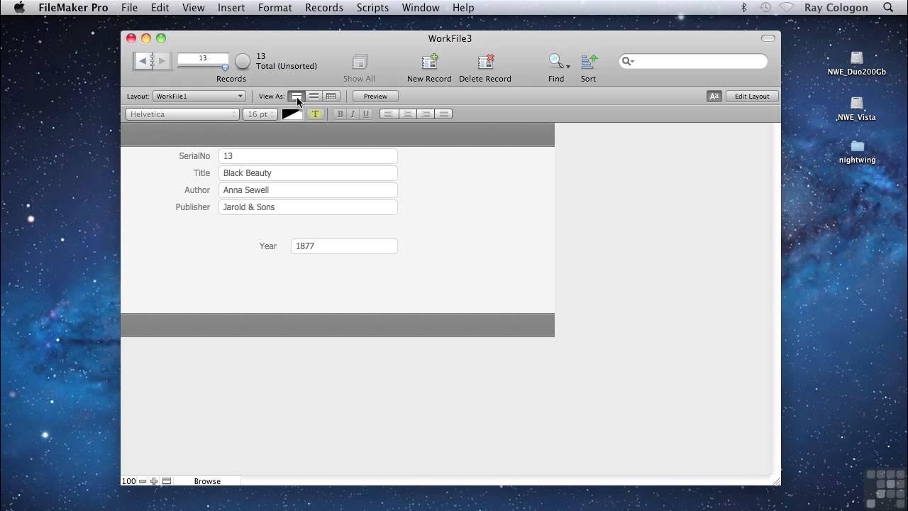 FileMaker Pro 12 Tutorial | Working With Data - Creating Records - YouTube
