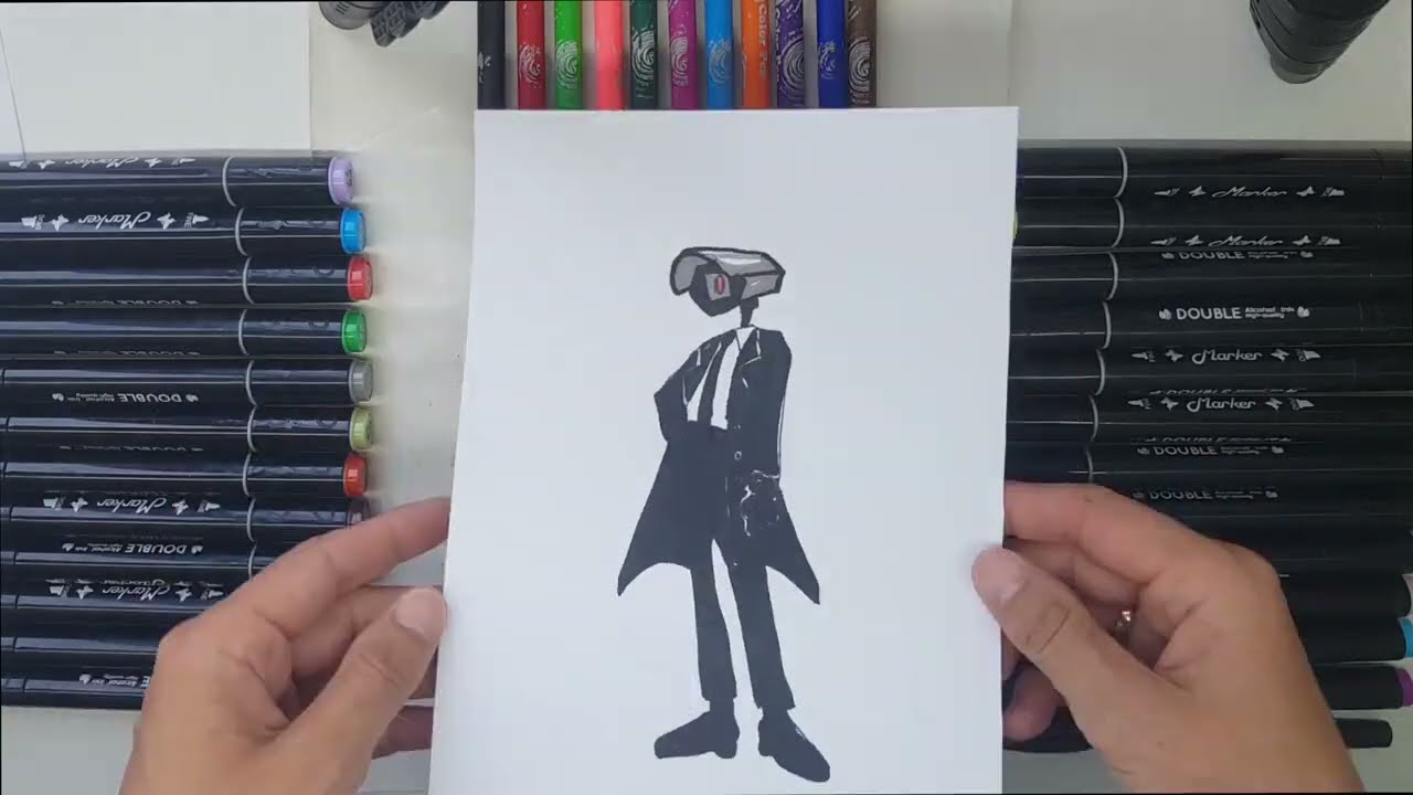HOW TO DRAW CAMERAMAN FROM SKIBIDI TOILET | EASY | STEP BY STEP | como ...