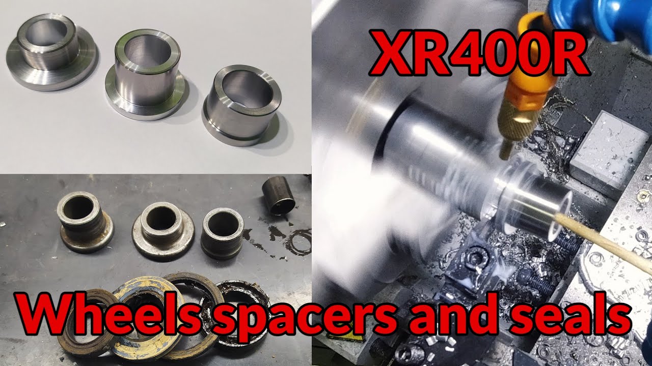 🔧XR400 - Front and rear wheel spacers and seals. Let's make a ...