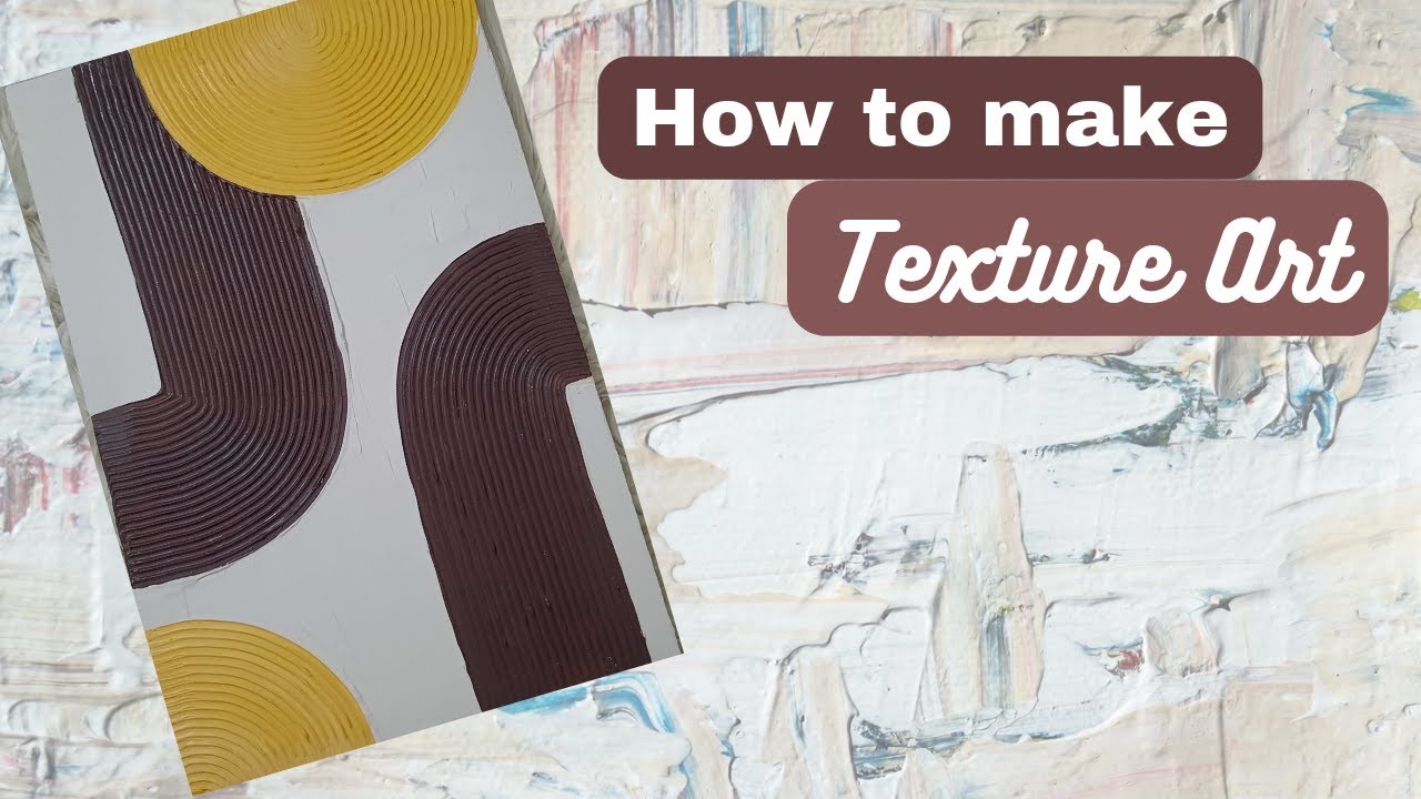 How to make textured art on canvas | Spackle art for beginners ...