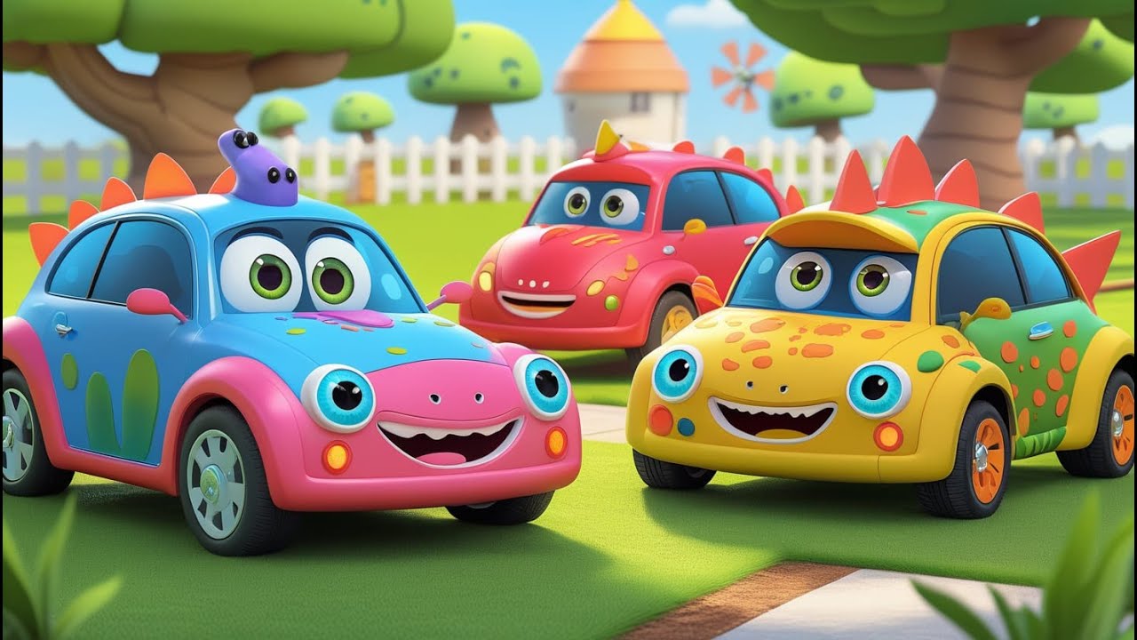 Five Little Cars | Car Song | Toddler Songs | Nursery Rhymes - YouTube
