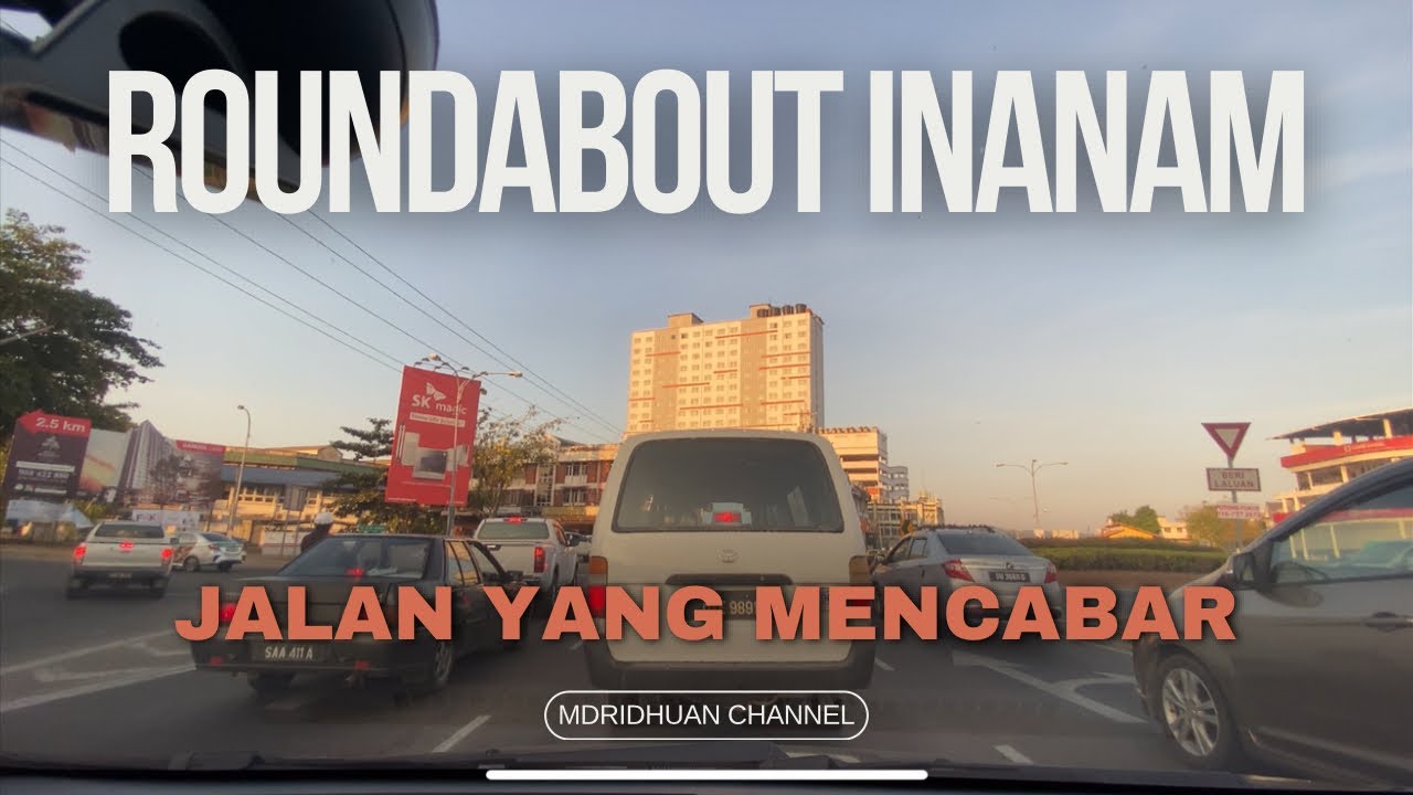 Roundabout inanam. Antara roundabout mencabar di kk - YouTube