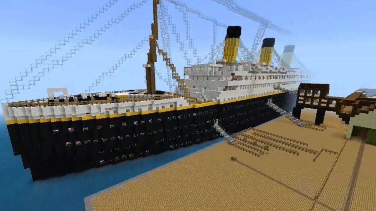 Minecraft RMS Olympic departs Southampton - YouTube
