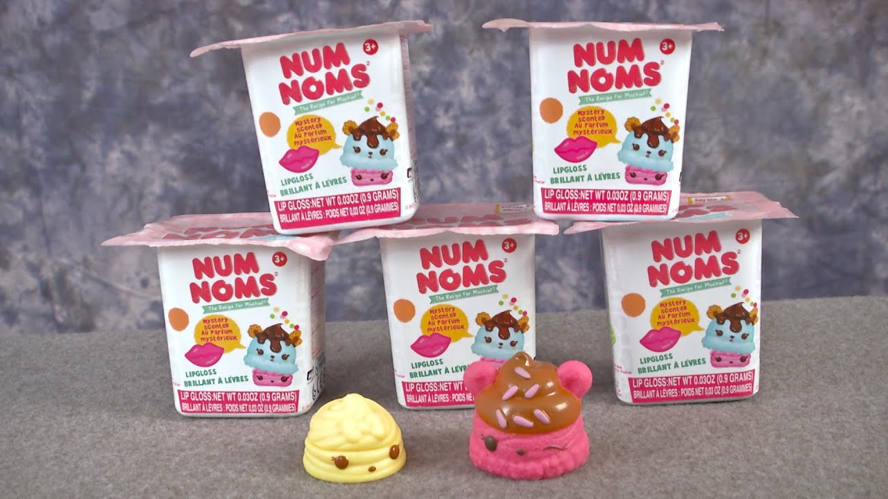 Num Noms Lip Gloss Series 1 Mystery Packs from MGA Entertainment - YouTube