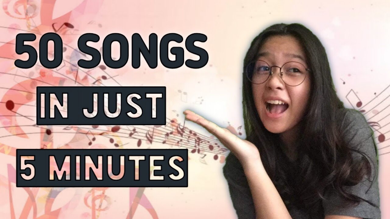 SINGING 50 RANDOM SONGS IN JUST 5 MINUTES!! I Jennica Gayle - YouTube