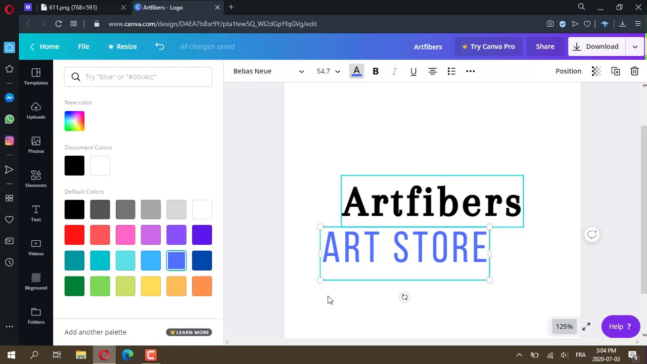 making 100 professional logos with Canva | logo #23 - YouTube