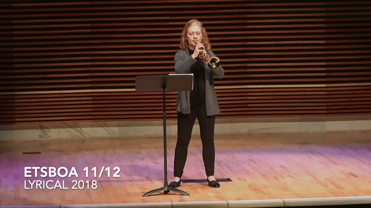 Cathy Leach, trumpet, ETSBOA 11:12 Lyrical 2018 - YouTube