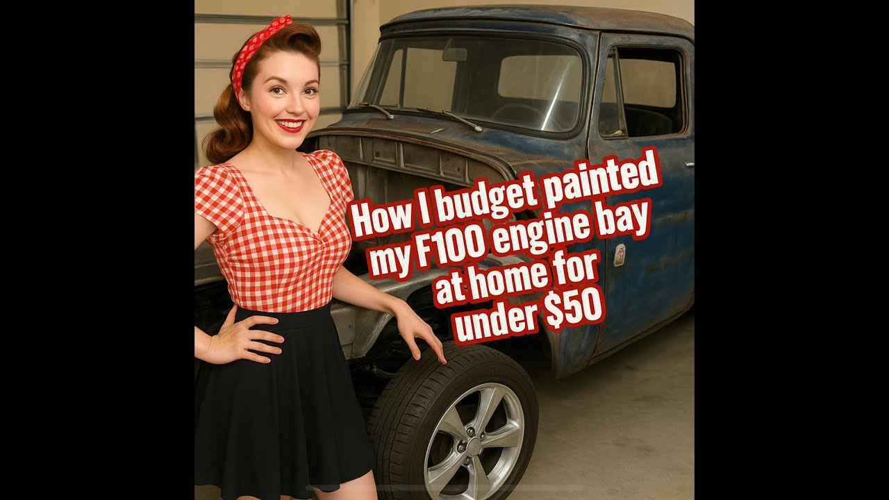 How I Painted My F-100 Engine Bay at Home . #rustoleum #automobile # ...