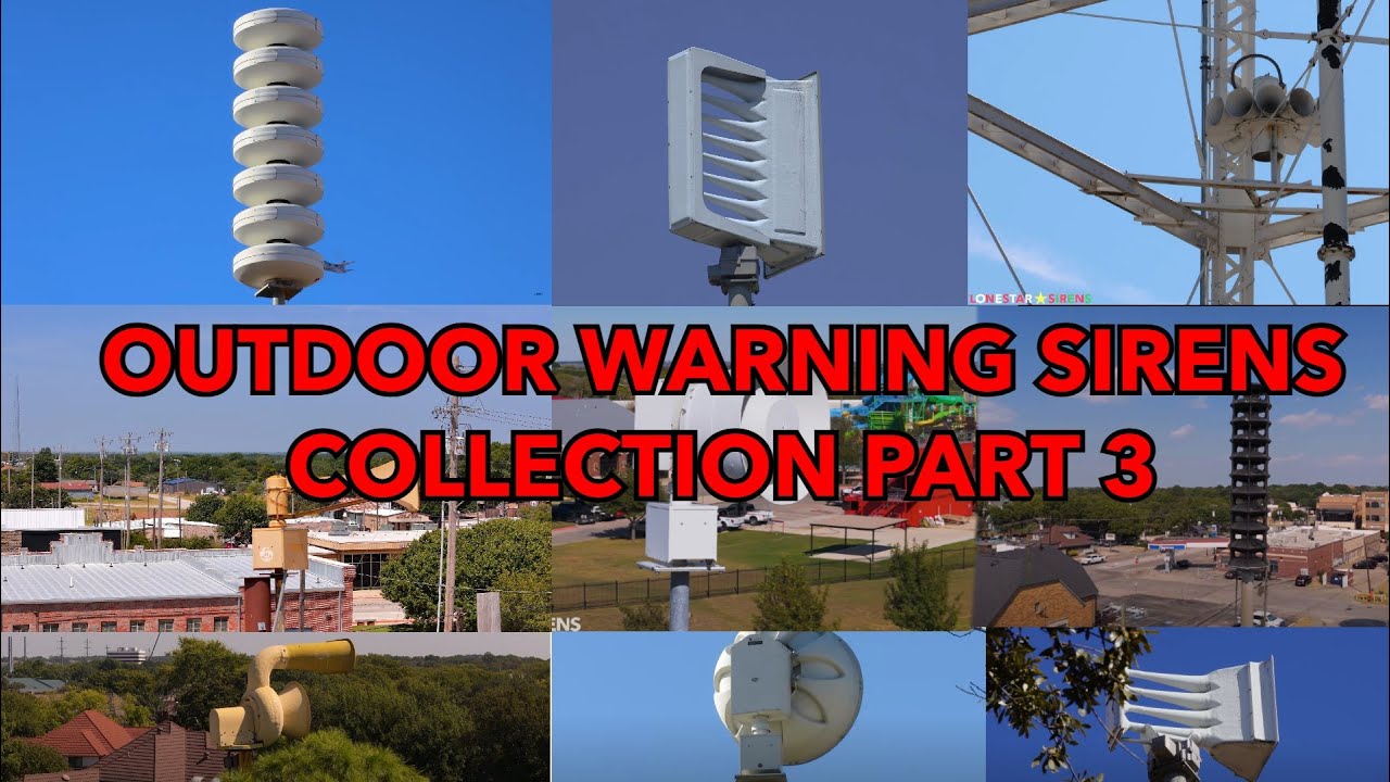 Outdoor Warning Siren Collection 3 - YouTube