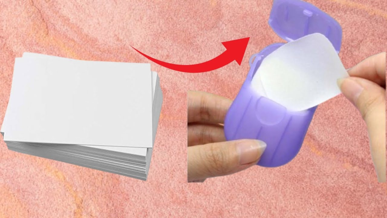 Paper Soap Making At Home 🧼 Paper Soap How To Make Paper Soap • DIY ...