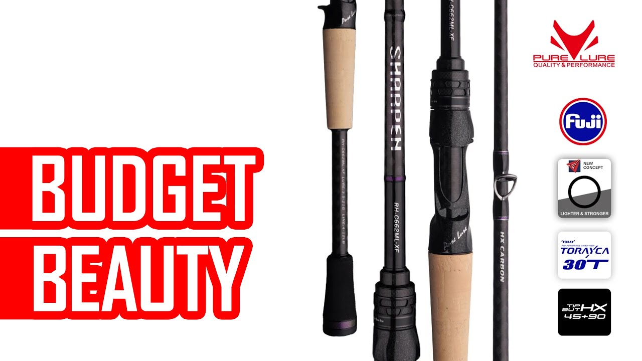 PureLure Sharpen fishing rod review: great quality on a budget! - YouTube