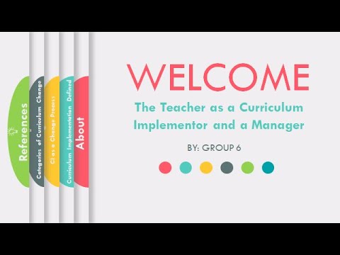 The Teacher as a Curriculum Implementor and a Manager - YouTube
