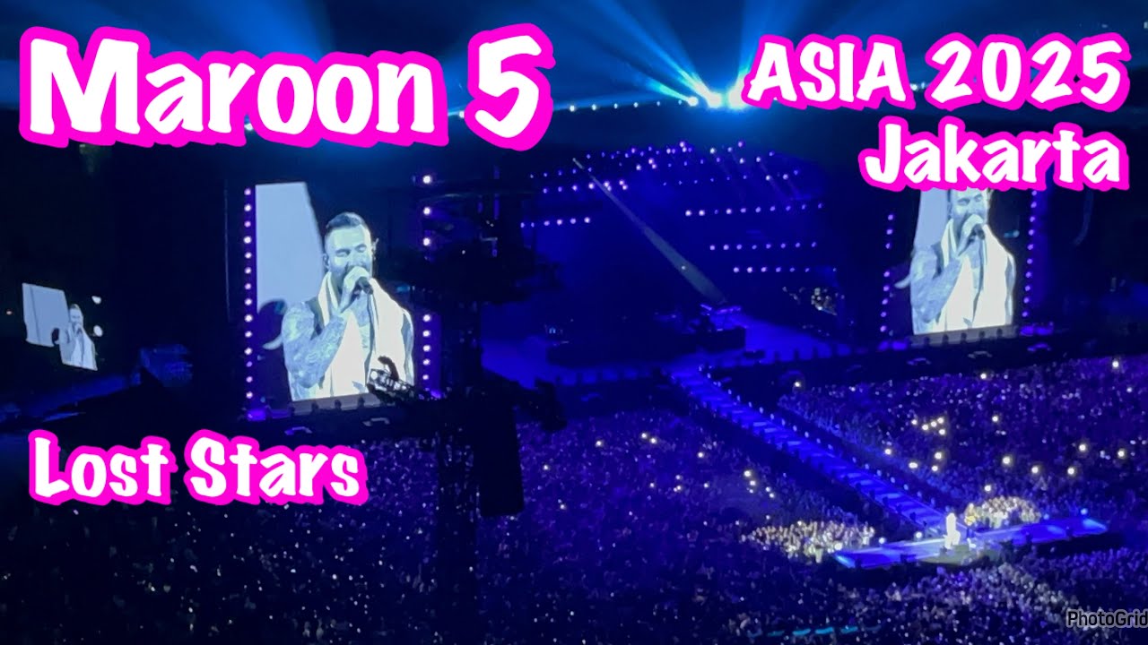 Maroon 5 - Lost Stars | Asia 2025 Jakarta - YouTube