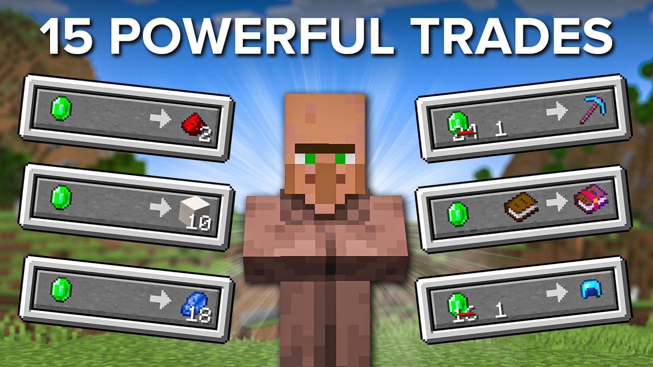 15 Most Powerful Villager Trades in Minecraft - YouTube
