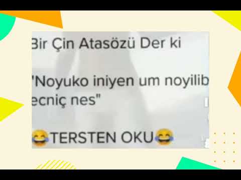 BİR ÇİN ATASÖZÜ DER Kİ....