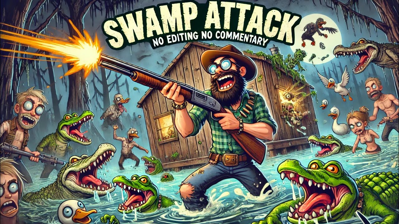 Swamp Attack: Raw Gameplay - Defend Your Home from Crazy Creatures (No Commentary, Unedited ...