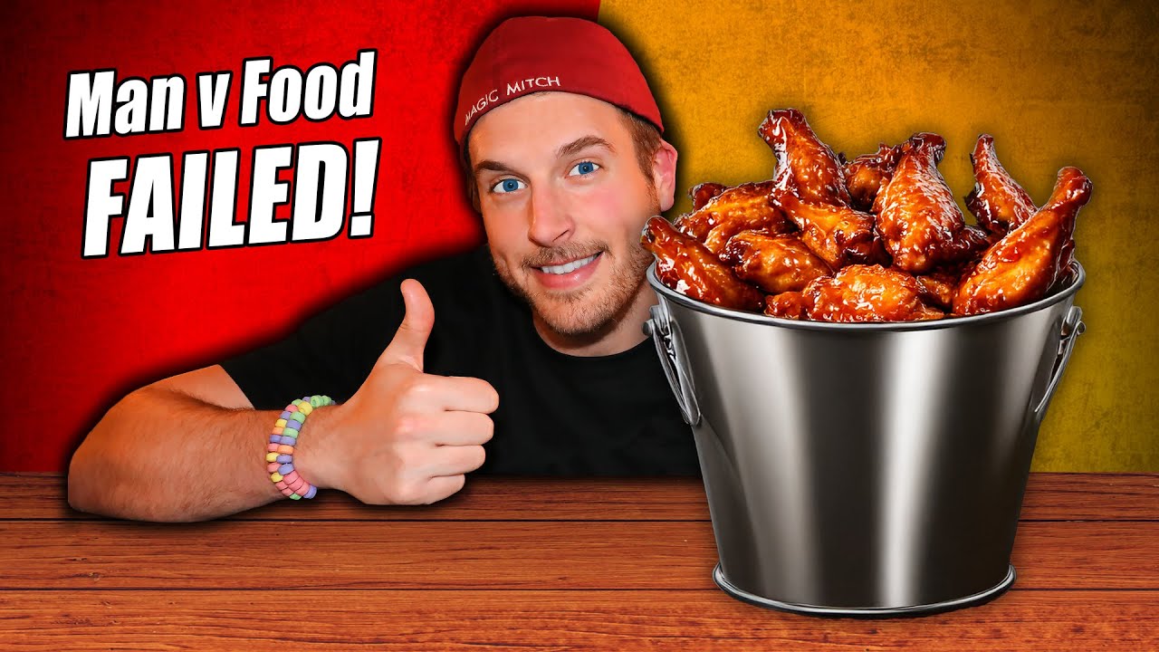Tackling the 50 Wing Challenge Adam Richman Failed (From Man v Food ...