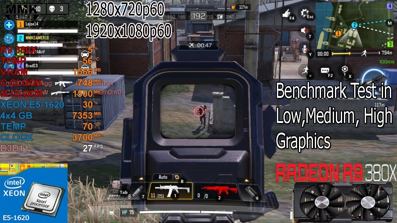 Call Of Duty Mobile Benchmark PC Test | Xeon E5-1620 v2 + R9 380X 4GB ...