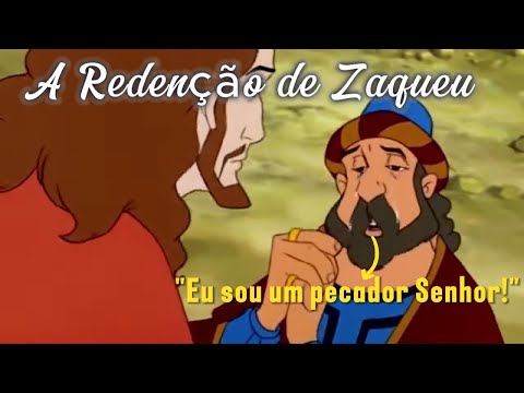 Desenho Bíblico - o Arrependimento de Zaqueu
