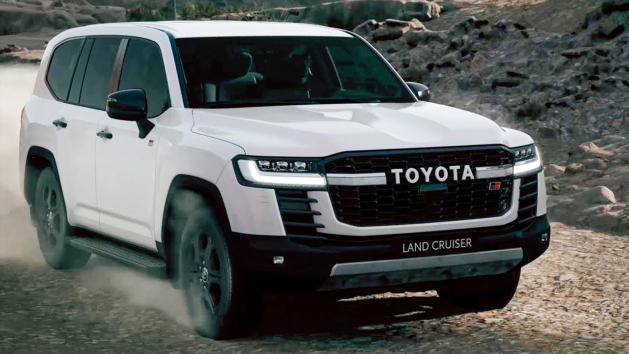New Toyota Land Cruiser debuts with twin-turbocharged V6 engines - YouTube