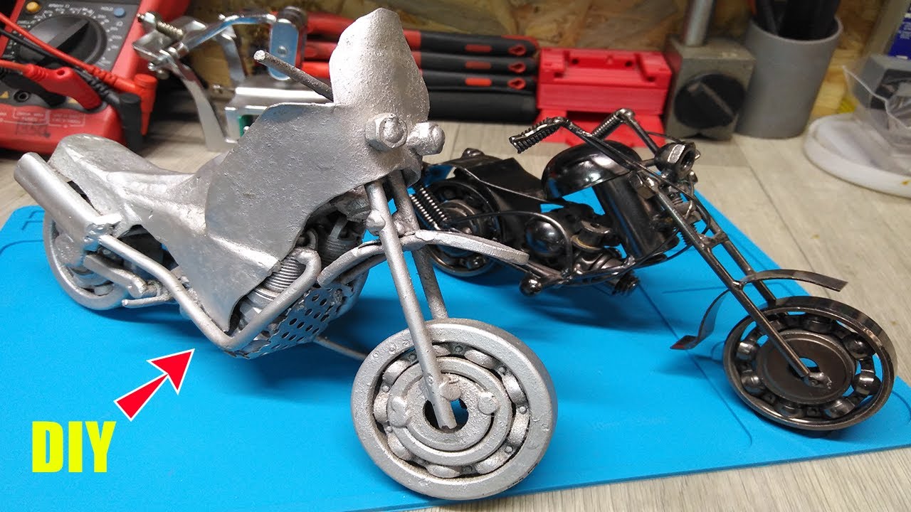 DIY Motorcycle Model from available parts | Motorcycle Model | DIY ...
