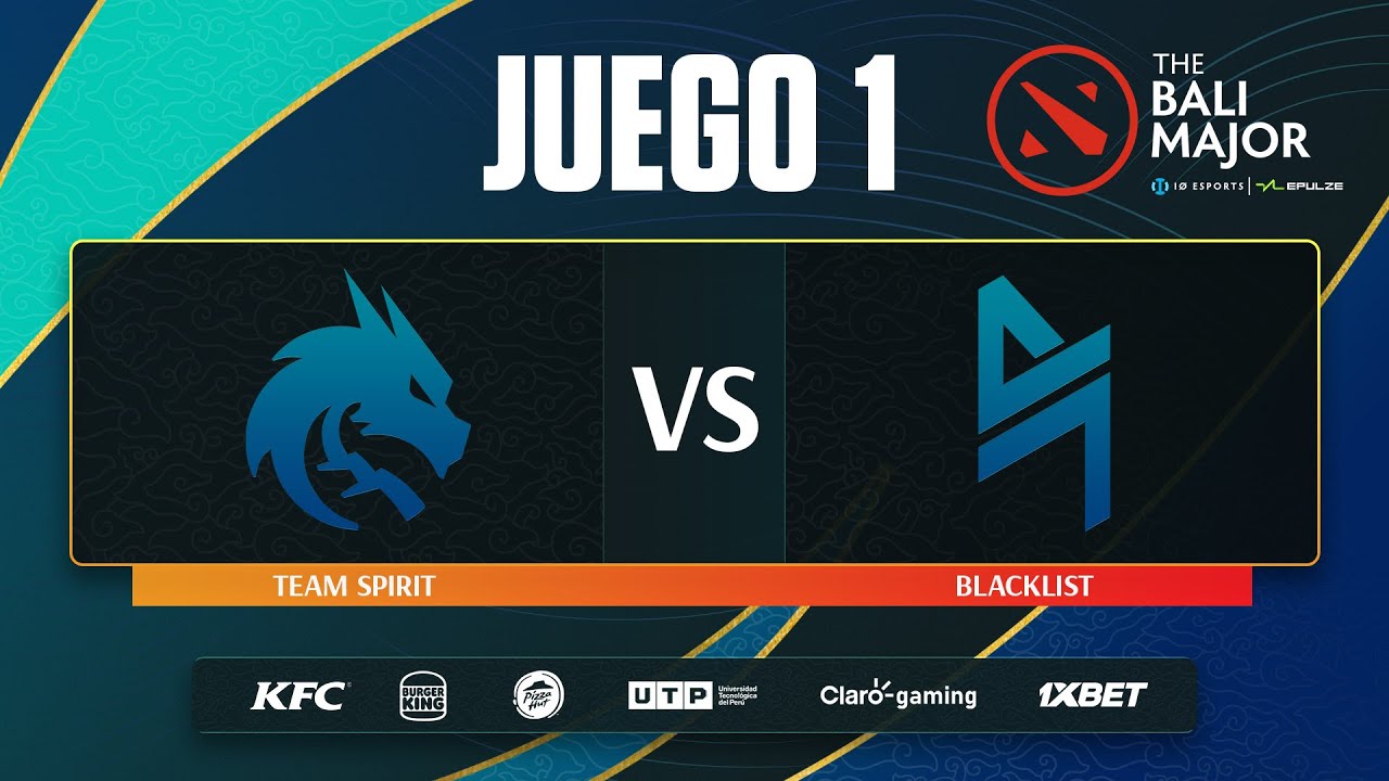 [ES] BALI MAJOR 2023 | Team Spirit vs Blacklist Rivalry game 1 - YouTube