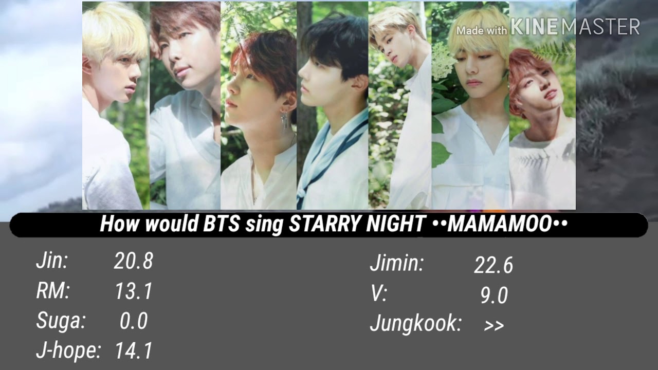 How would BTS sing STARRY NIGHT ••MAMAMOO•• - YouTube