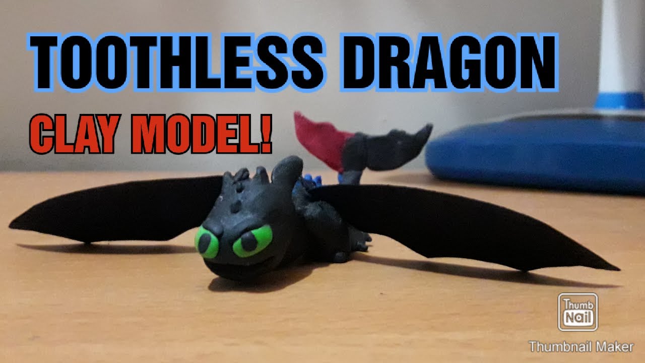 How to train your dragon 3 : The hidden world :Toothless Dragon's clay ...