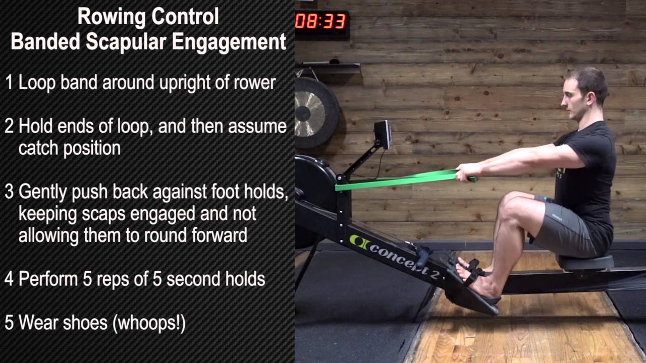 Rowing Control - Banded Scapular Engagement - YouTube