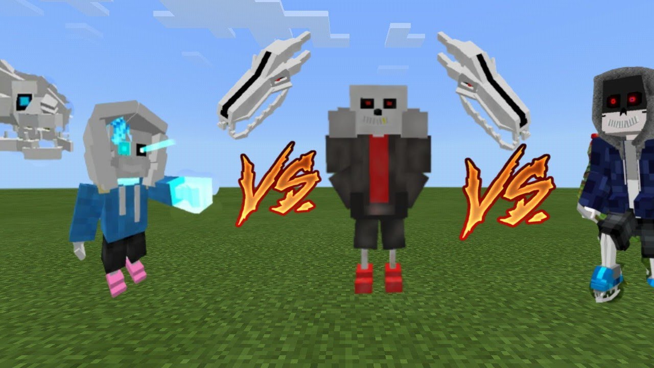 Sans v3.3 vs Fell Sans vs Muder Sans!!!! - YouTube
