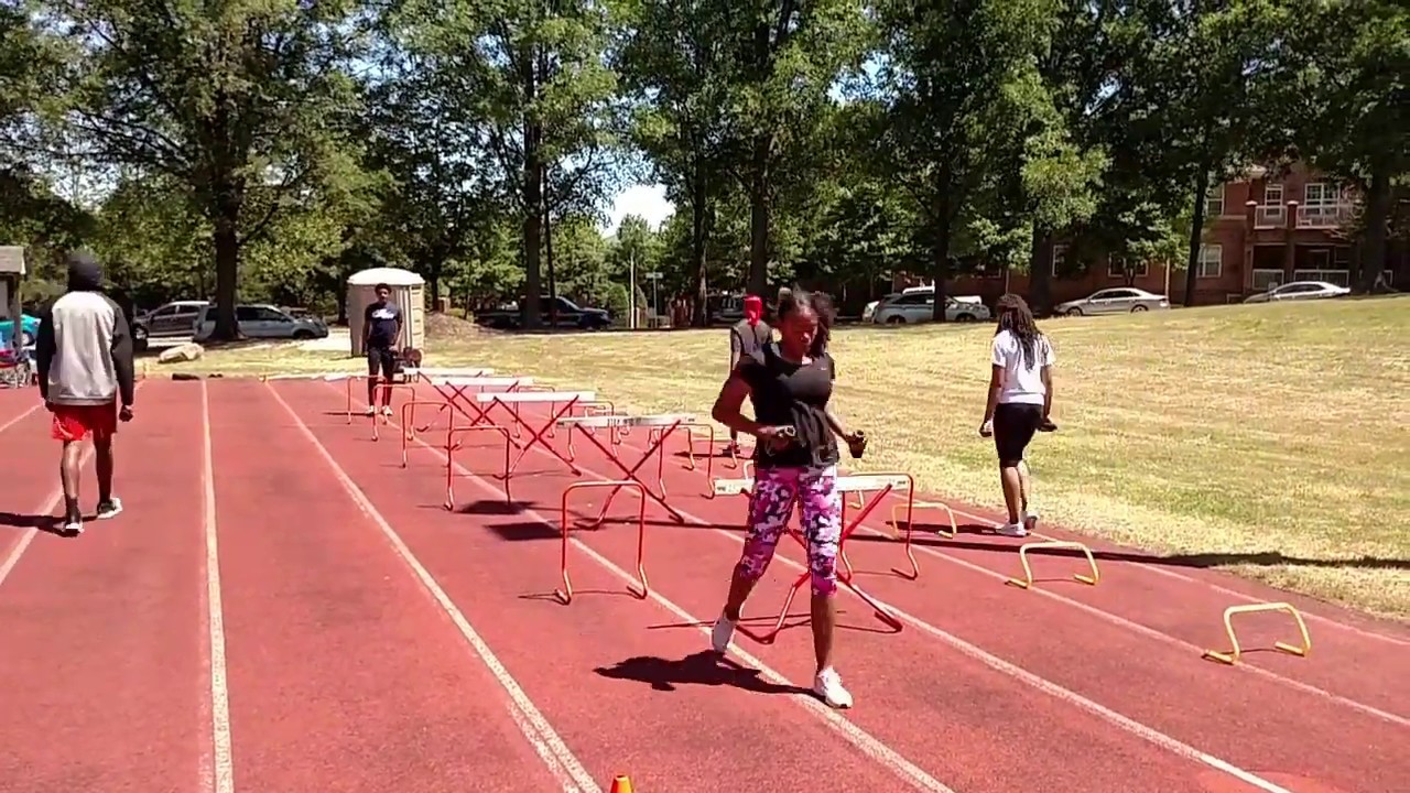 Hurdle Training - Lead-Trail Skip Drill - YouTube