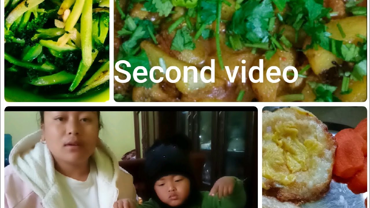 broccoli fry🥦|potato 🥔and mushroom🍄 sabji| 🥚egg fry | rato dal ra khana ...