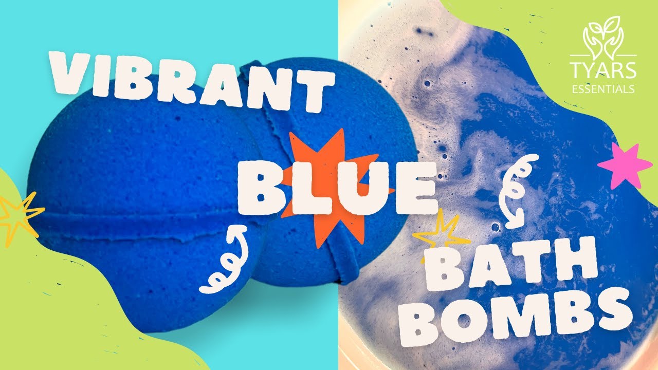 How to Make Vibrant Blue Bath Bombs - YouTube